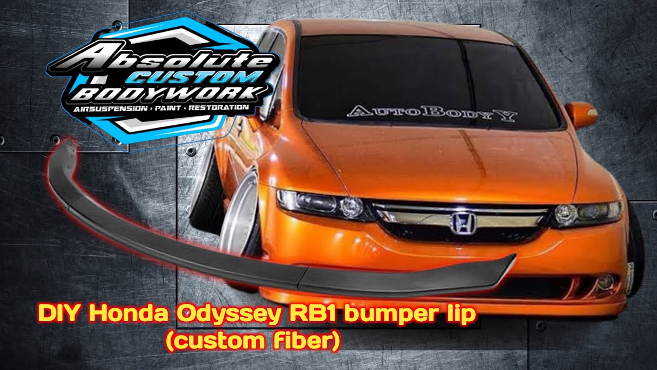 DIY Honda Odyssey RB1 bumper lip (custom fiber) PART 1 || Absolute ...