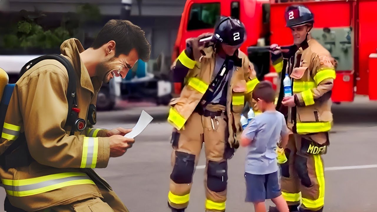 Fireman Starts Crying After A Little Boy Walks Into The Fire Station ...