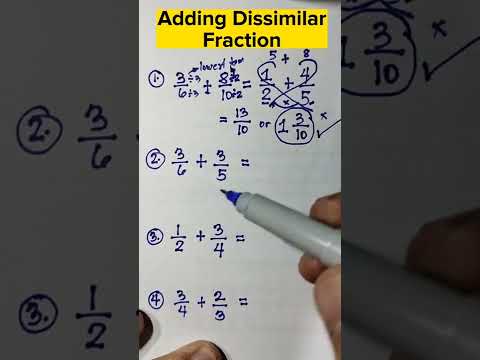 Grade 6 Mathematics: Adding Dissimilar Fractions - YouTube