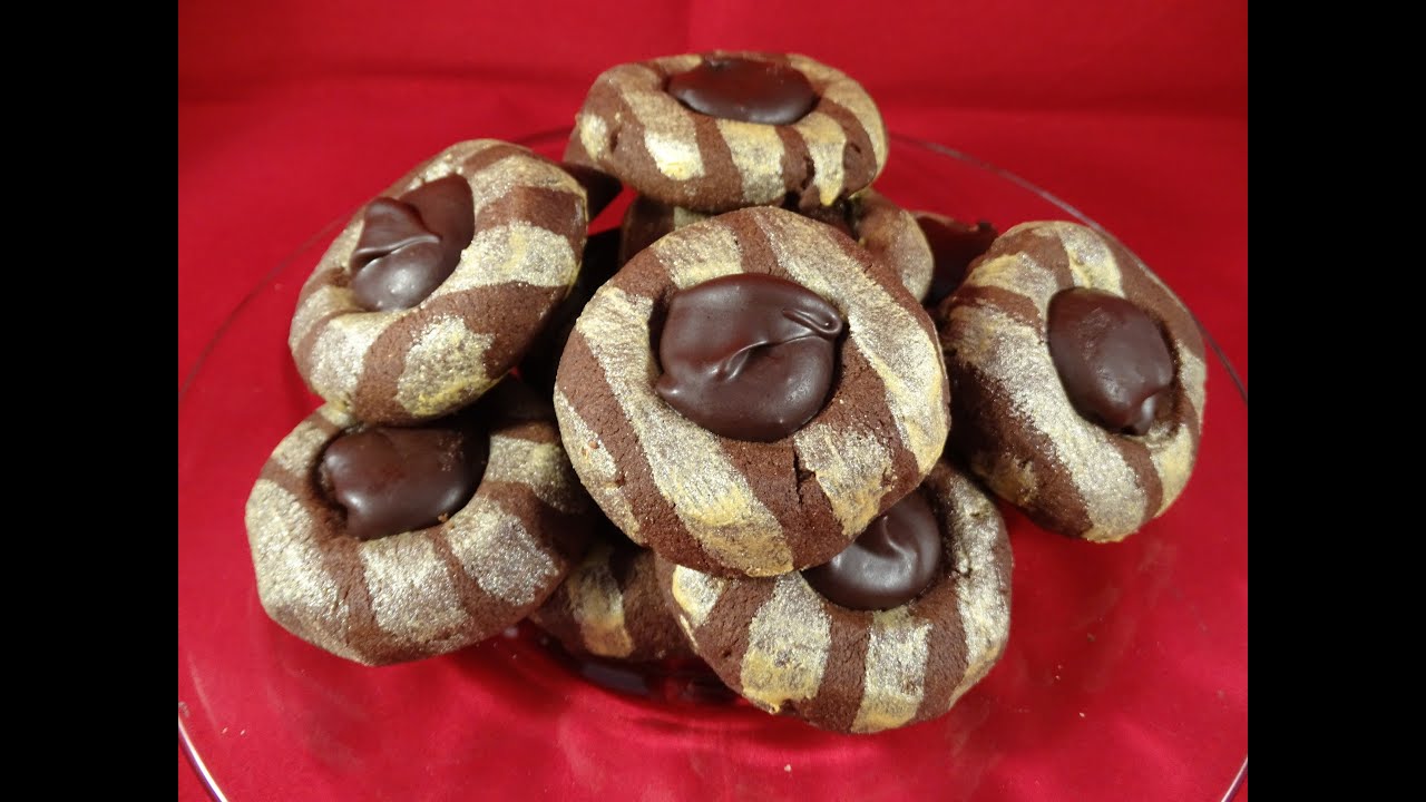 Gilded Chocolate Truffle Thumbprint Cookies- with yoyomax12 - YouTube