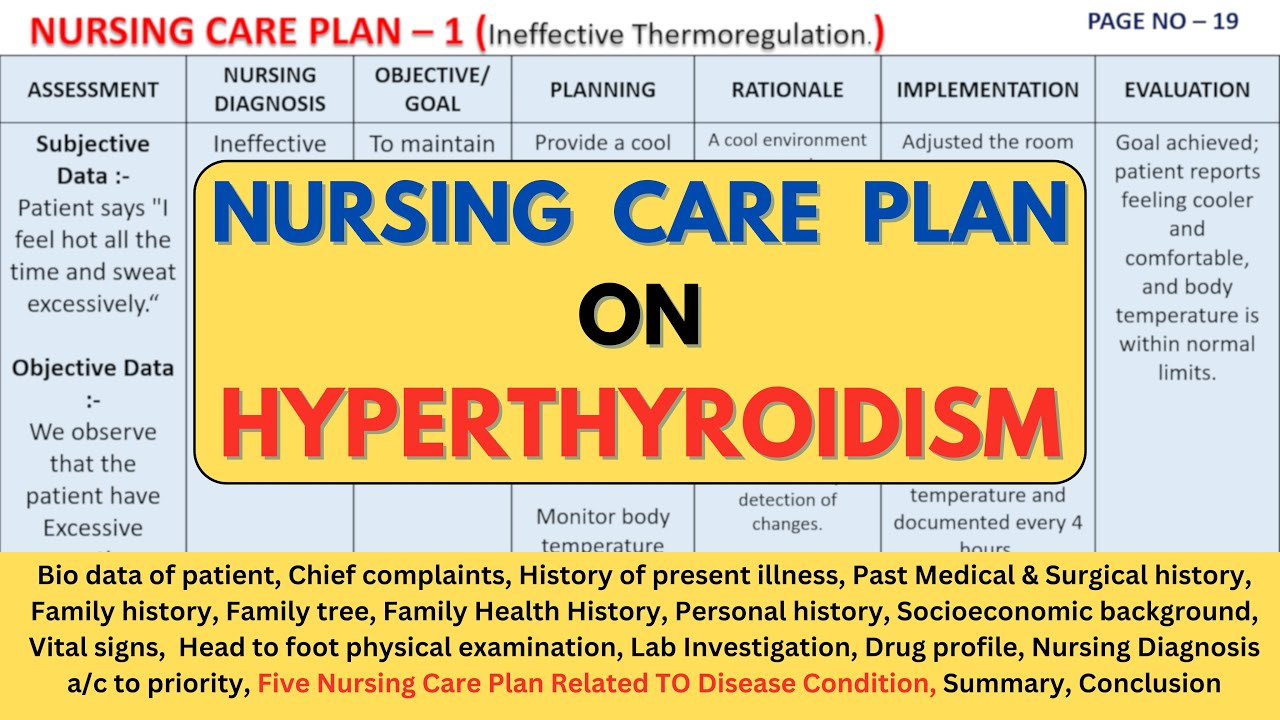 Nursing Care Plan On Hyperthyroidism | NCP on Hyperthyroidism | Hyperthyroidism Nursing Care ...