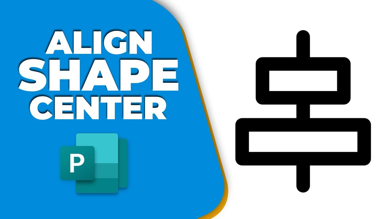 How to align shape center in Publisher - YouTube