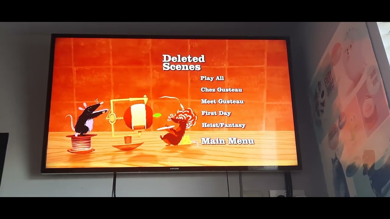 Ratatouille 2-Disc Collector's Edition 2008 UK DVD Bonus Disc Menu ...