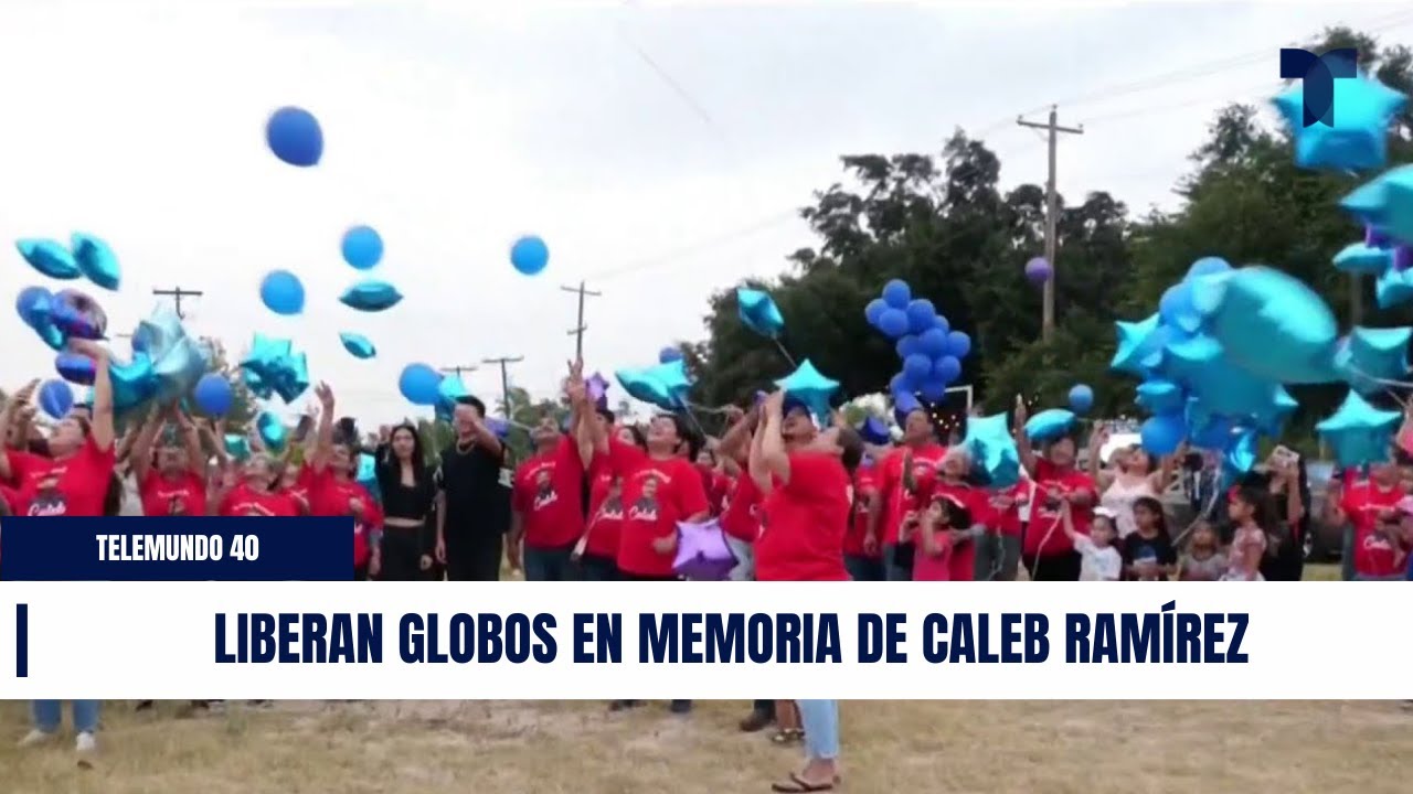 Liberan globos en memoria de Caleb Ramirez | TELEMUNDO 40 - YouTube
