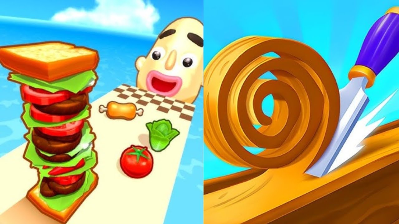 Sandwich Runner VS Spiral Roll | Sandwich Runner | Spiral Roll Gameplay 08S2024 - YouTube