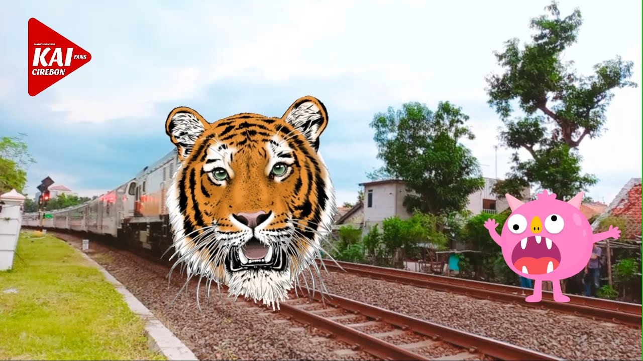 AWAS!! ADA KERETA API SUARA SINGA, KERETA API KOX BERUBAH BENTUK, KAI ...