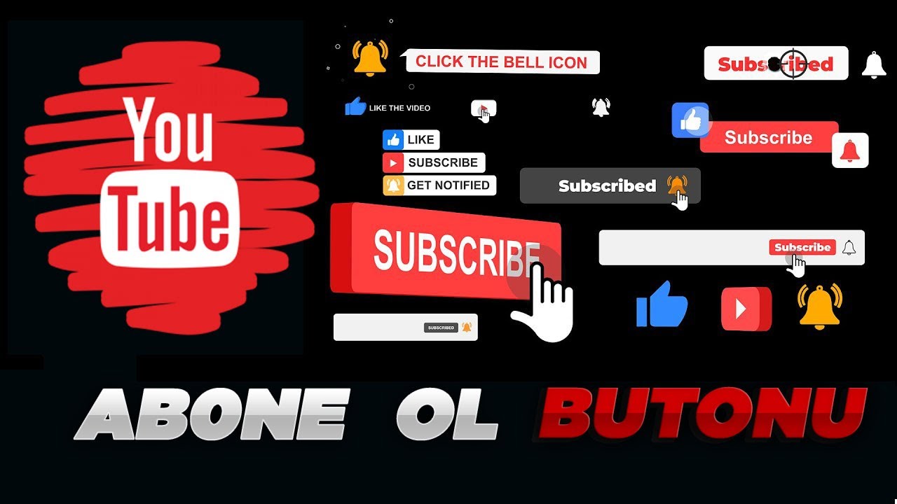 Premier Pro YouTube ABONE OL Butonu Animasyon Paketi - YouTube