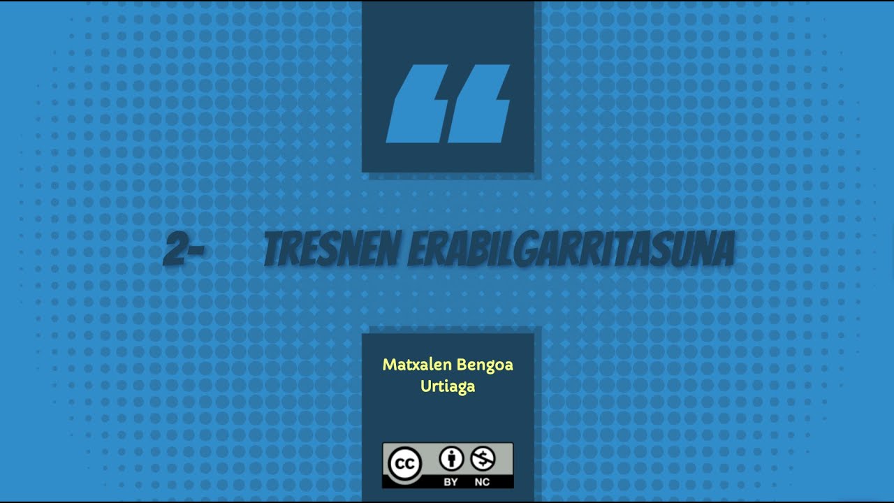 Tresnen erabilgarritasuna - YouTube