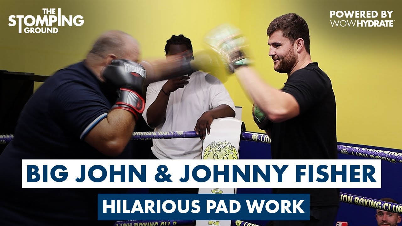 "GIVE US 10!" - Big John & Johnny Fisher HILARIOUS Pad Work - YouTube