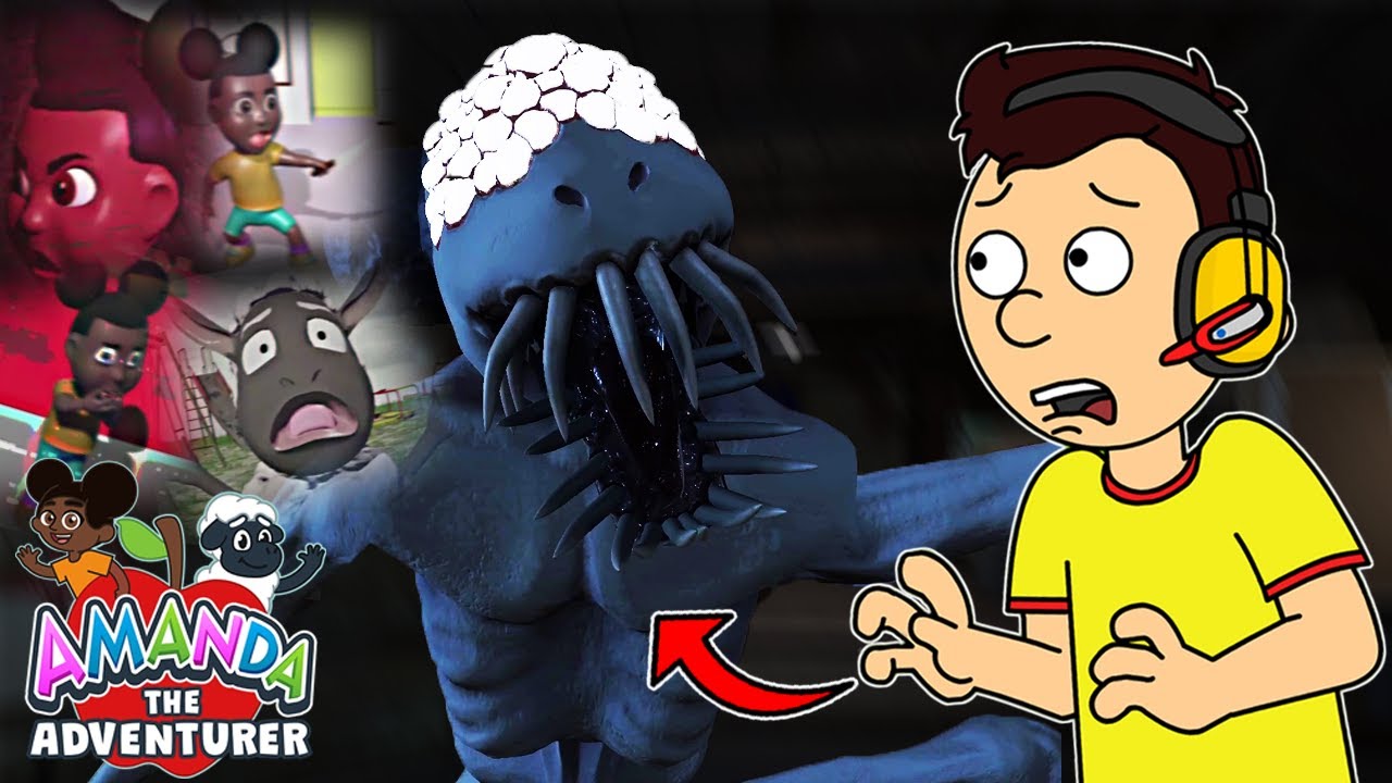 Caillou PLAYS a CREEPY CHILDREN's GAME! | Amanda the Adventurer (Full ...