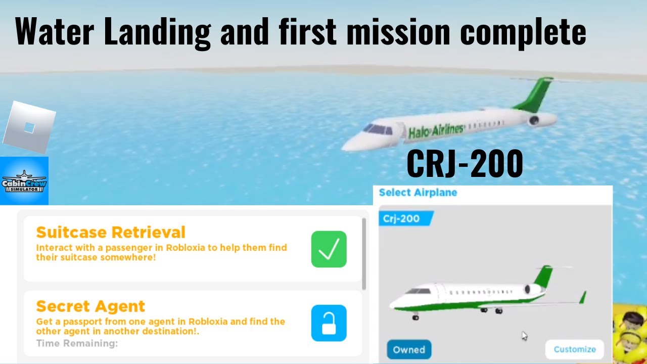 FIRST MISSION - Water Landing and First CRJ-200 Plane - Cabin Crew ...