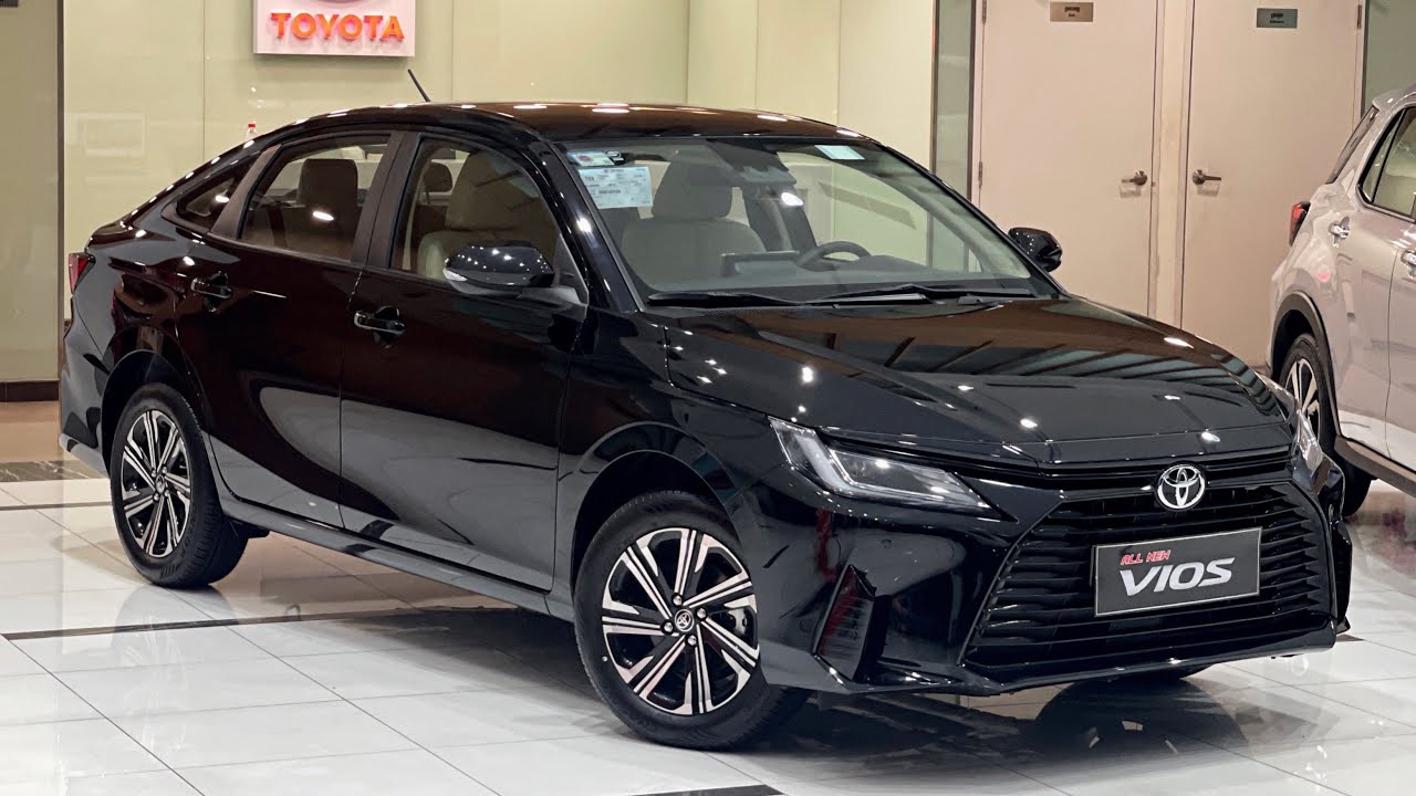 Toyota Vios 2023 - Black Color | 4 cylinder, 1.3L Gasoline, 96hp | In ...