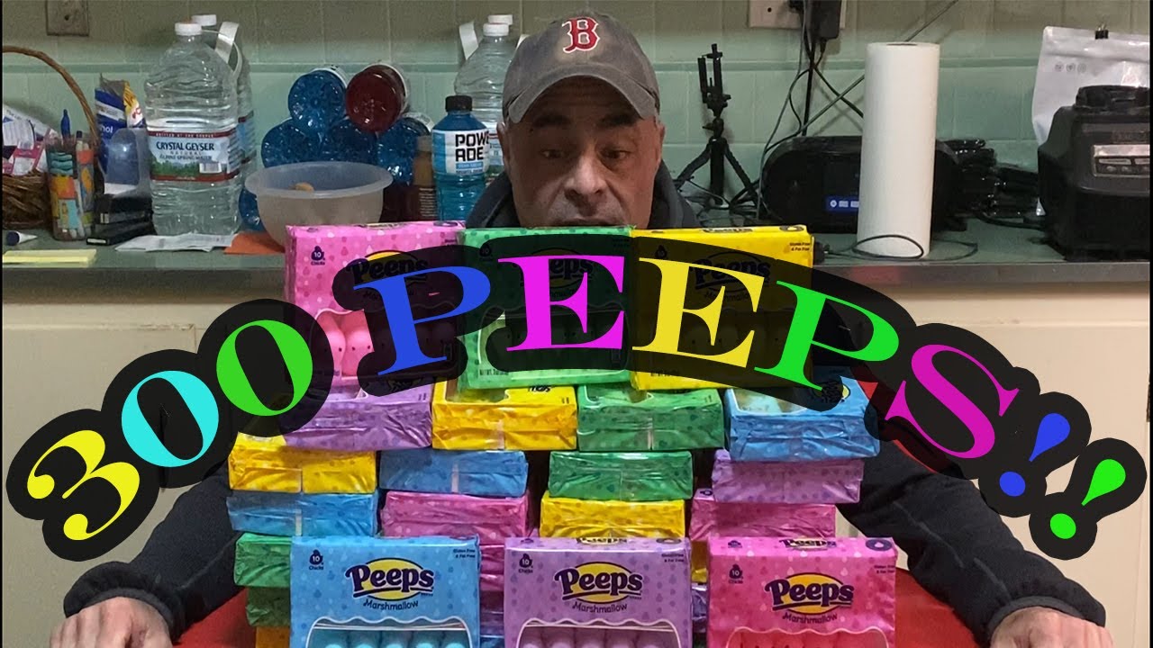 300 Marshmallow PEEPS!!!|Most Ever|Happy Easter:) - YouTube
