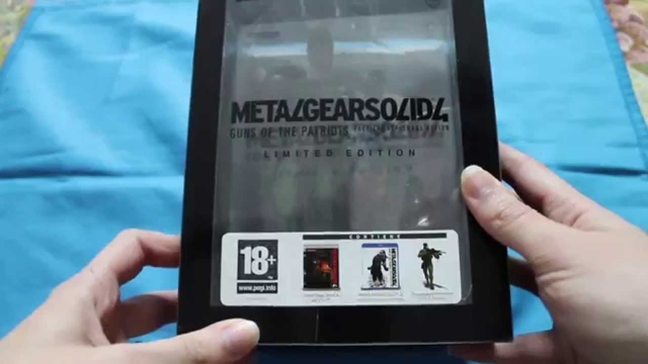 Metal Gear Collection - Metal Gear Solid 4 Limited Edition PAL Unboxing ...