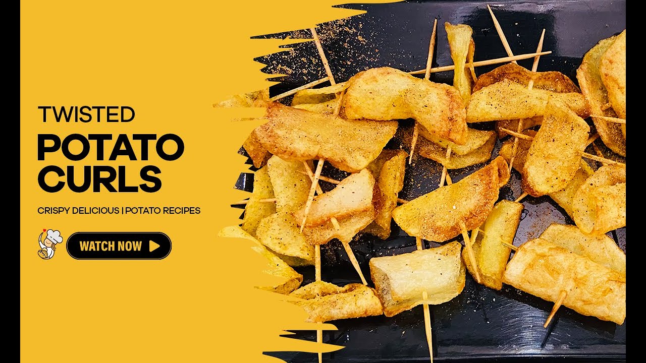 Twisted Potato Curls | Crispy Delicious | Potato Recipes | Ramzan ...