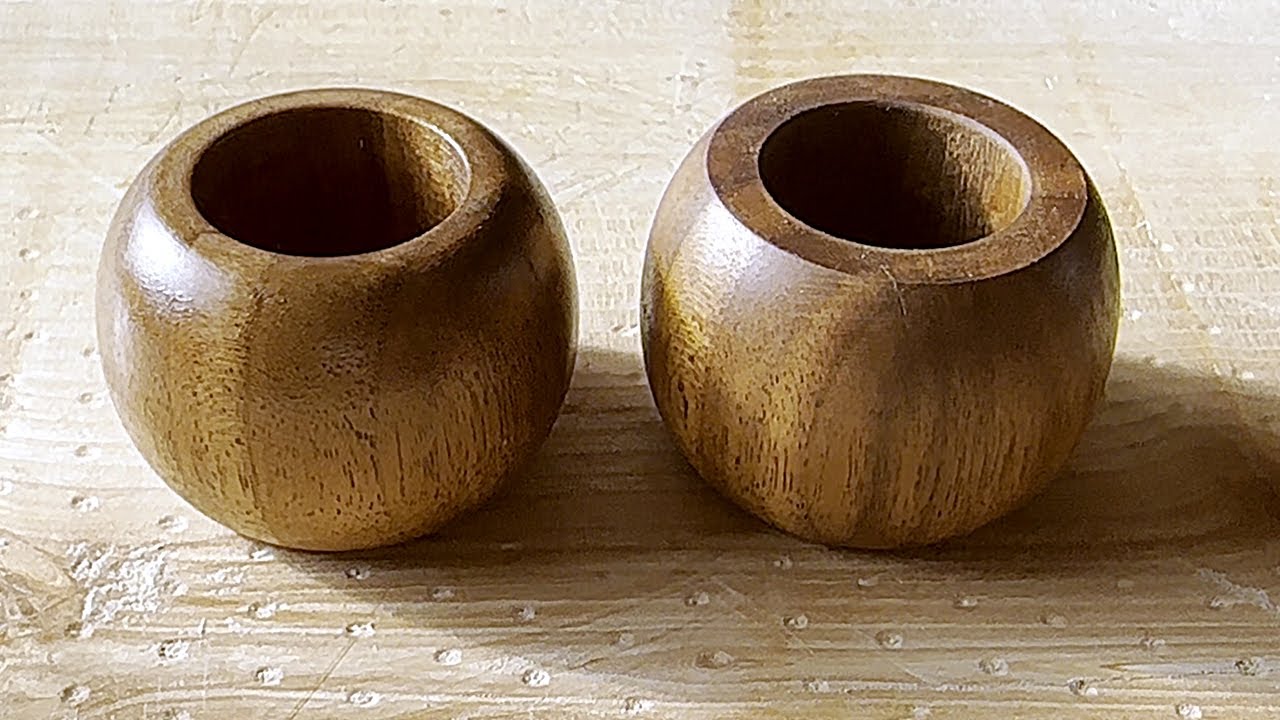 How to make a wooden balls with holes. DIY - YouTube