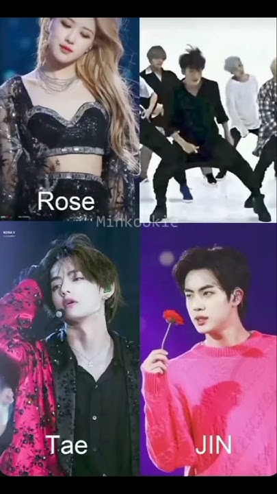 Rose vs jk vs tae vs jin @short - YouTube