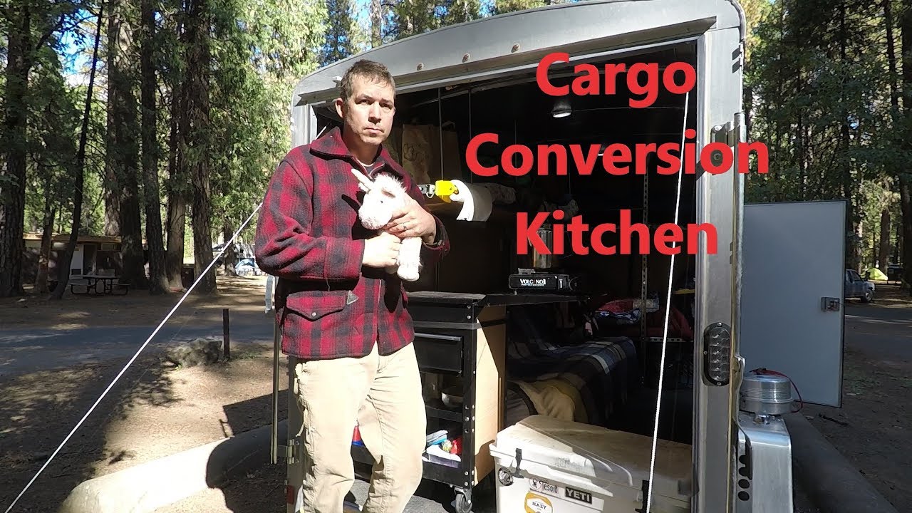 Cargo conversion Kitchen build - YouTube