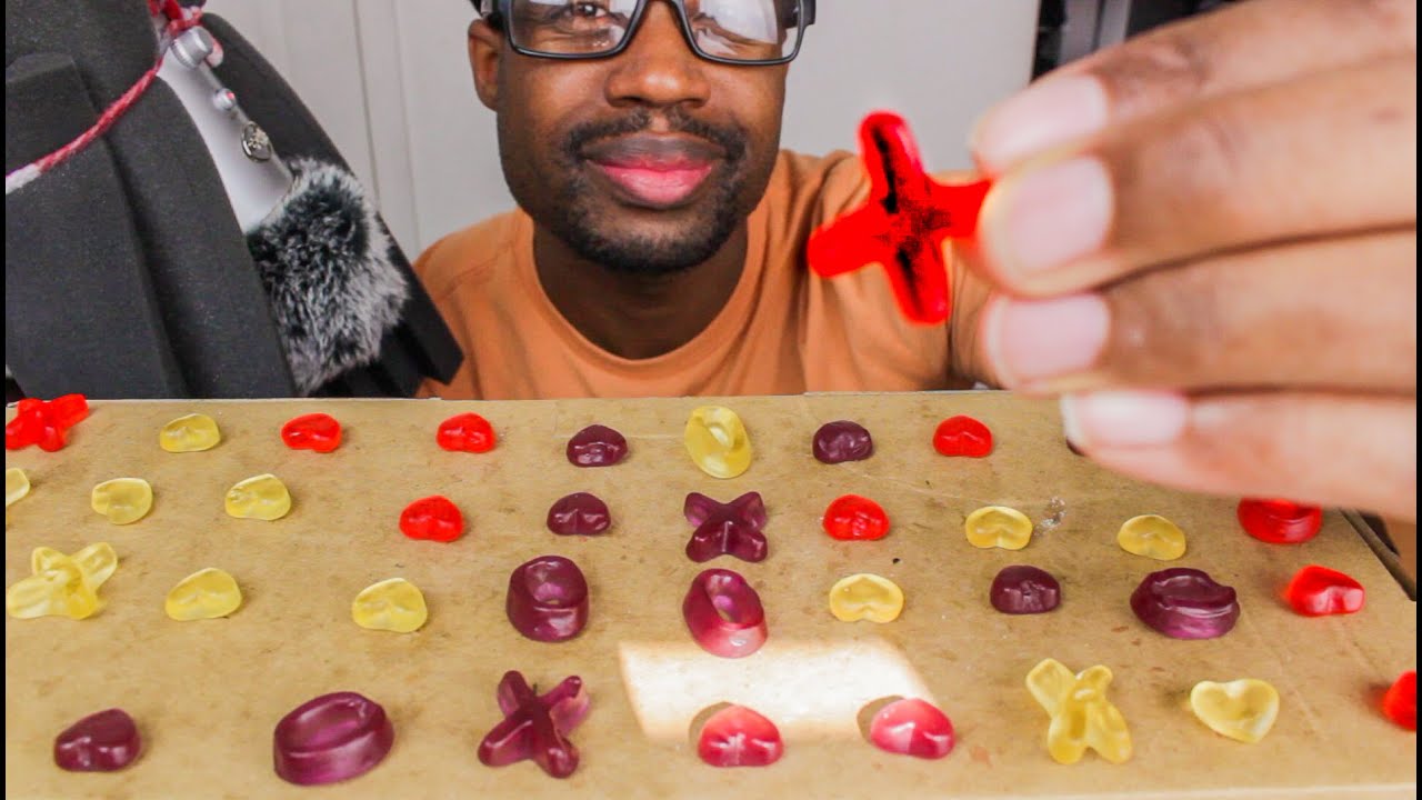 ASMR EATING HARIBO VALENTINES DAY MIX GUMMY CANDY | ASMR TY | MUKBANG ...