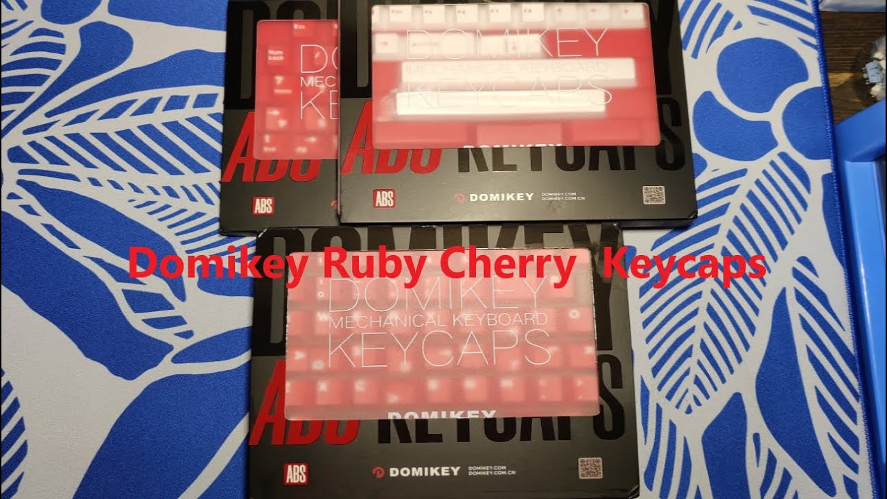 Domikey Ruby Cherry Keycaps - Review / TKD Cycle7 / HMX Emo - YouTube