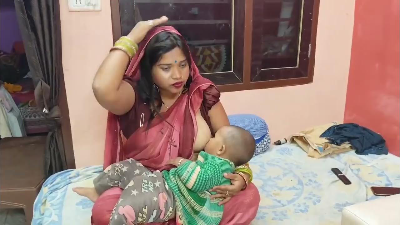 indian village punam mom breastfeeding vlog 😘।। desi bhabhi breastfeeding looking ...