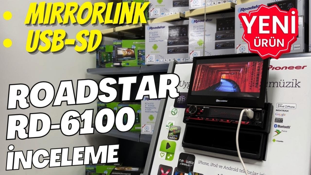 YENİ ÜRÜN/ ROADSTAR RD6100 İNDASH TEYP İNCELEMESİ! @multinav - YouTube