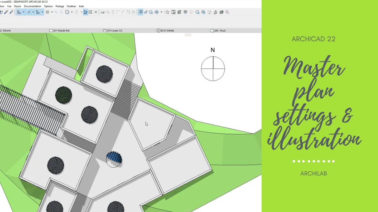 Archicad 22 | Masterplan settings & illustration - YouTube