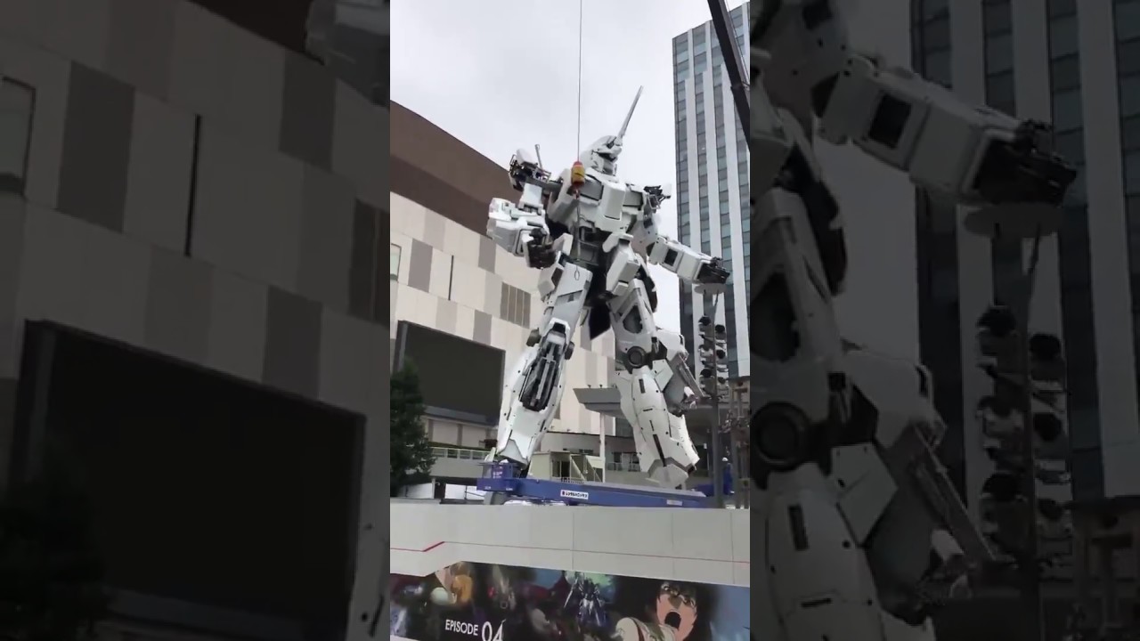 Life-size Gundam Unicorn 1:1 Scale - Diver City Tokyo Japan 2017 Part 2 ...