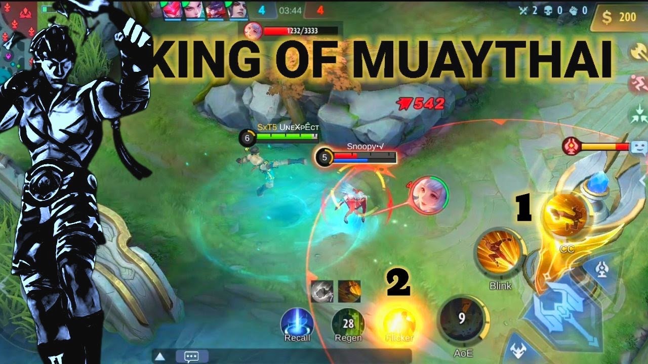 CHOU BEST BUILD| CHOU KING OF MUAYTHAI - CHOU EXP LANE - GAMEPLAY TOP ...