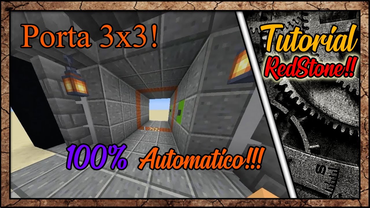 =Minecraft Tutorial= Porta 3x3! 1.14.4/1.15.+ - YouTube