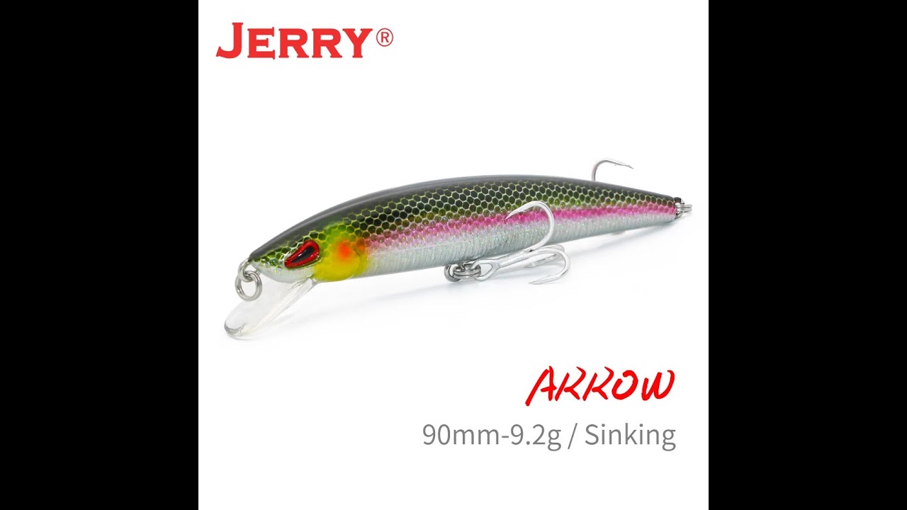 Jerry Arrow Sinking Minnow Fishing Lure - YouTube