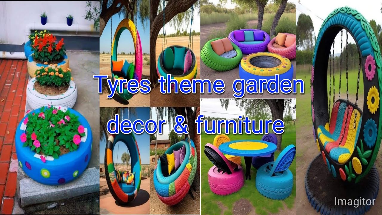 |tyres theme garden decor and furniture ideas|DIY tyre theme garden ...