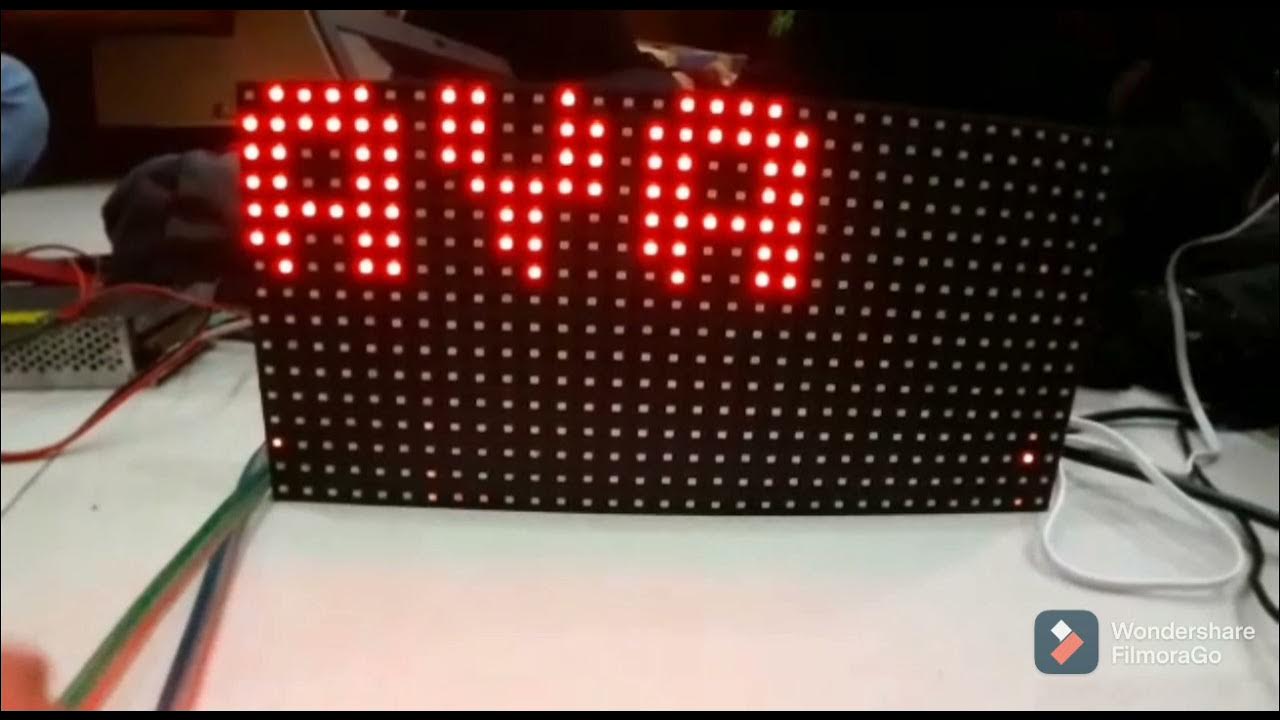 Nodemcu ( running text DMD dengan input text web)- helyatul hasanah (C020319036) - YouTube