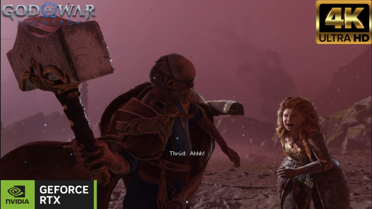 [God of War Ragnarok] | Odin Casually Pick Up Mjolnir & Easily Throwing ...