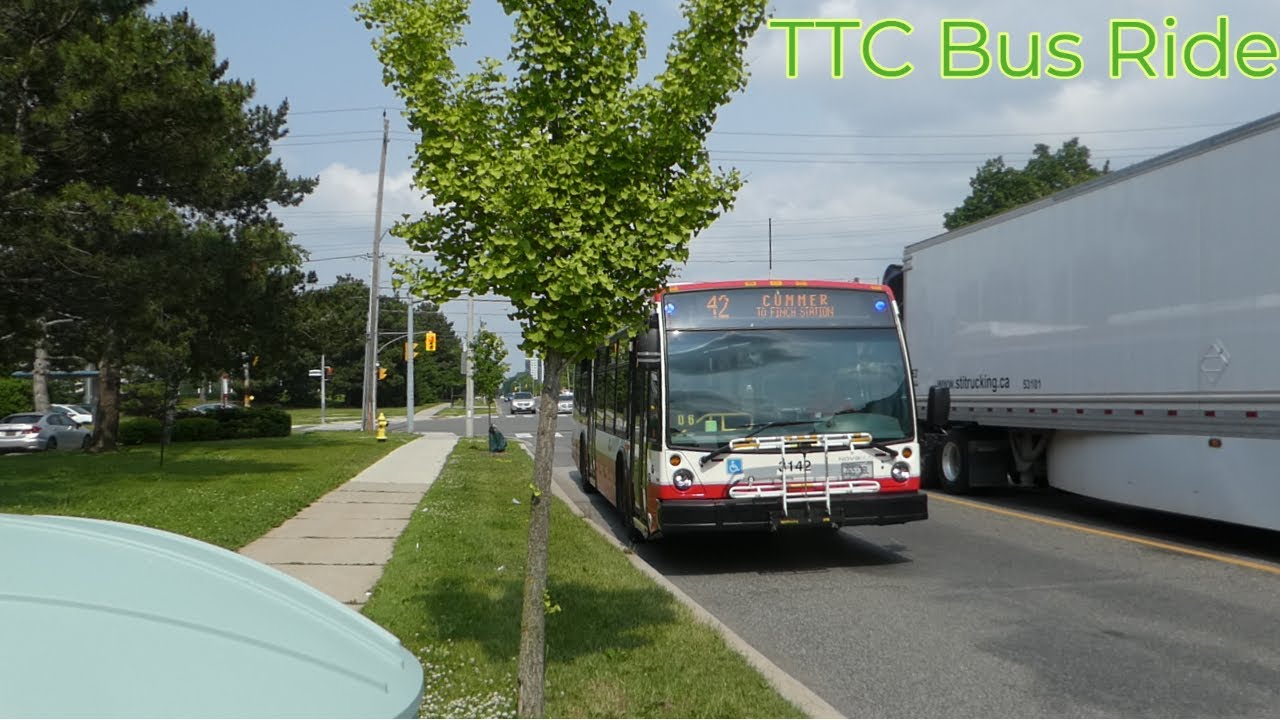 Toronto TTC 42C Cummer Bus Ride -Last Day of Branch Operation 6/16/2023 ...
