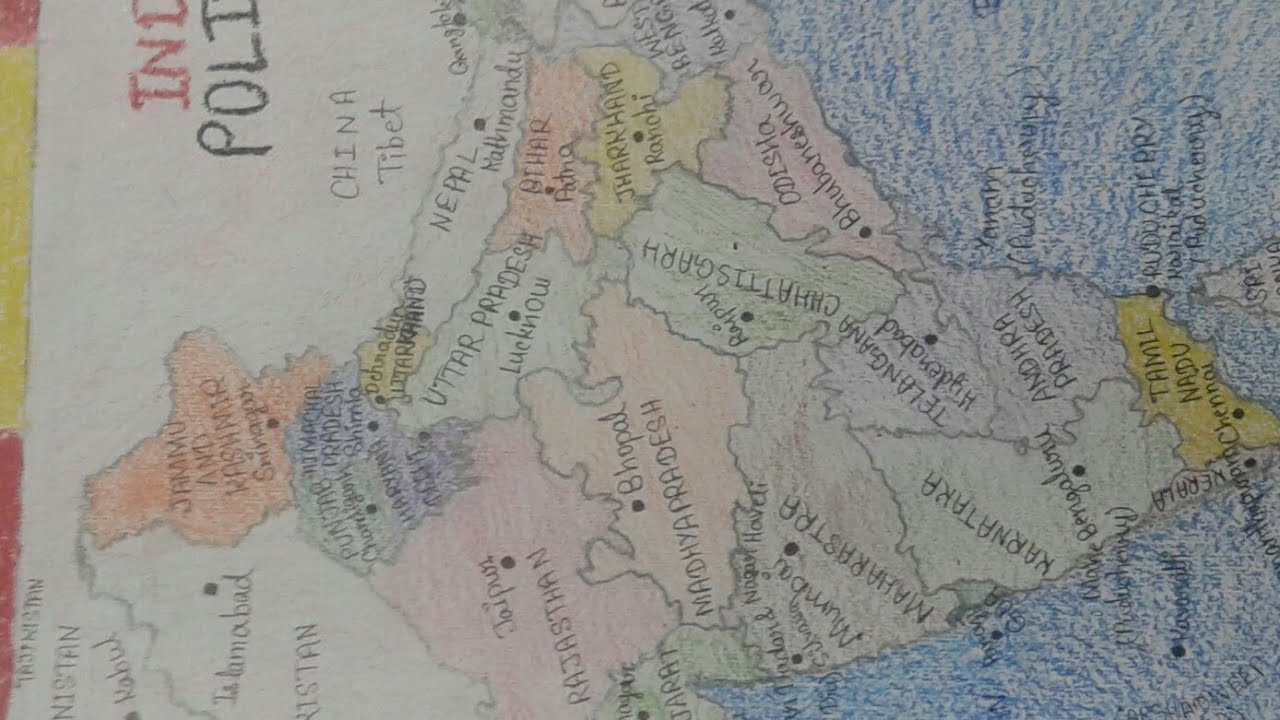 How to make a "Political Map of India". - YouTube
