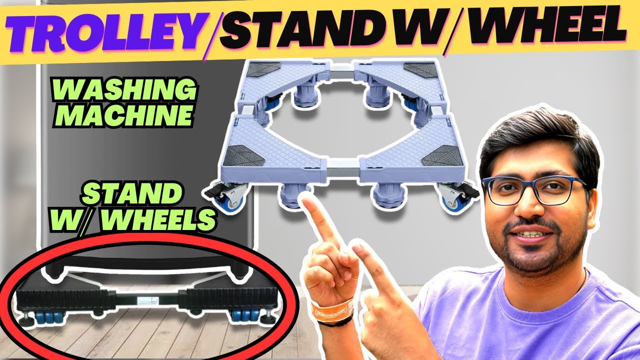 Best Washing Machine Stand with Wheels🔥Washing Machine Trolley with ...