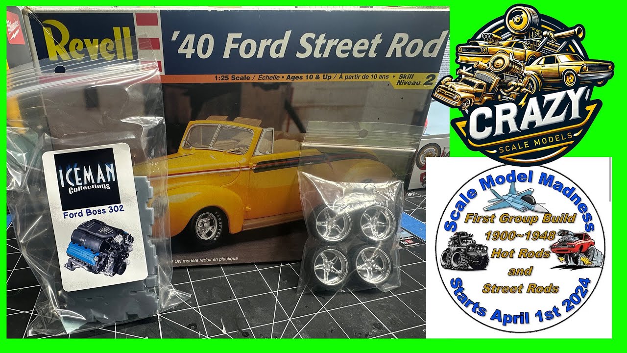 Scale Model Madness Group Build. 1940 Ford Street Rod Model Kit Build ...