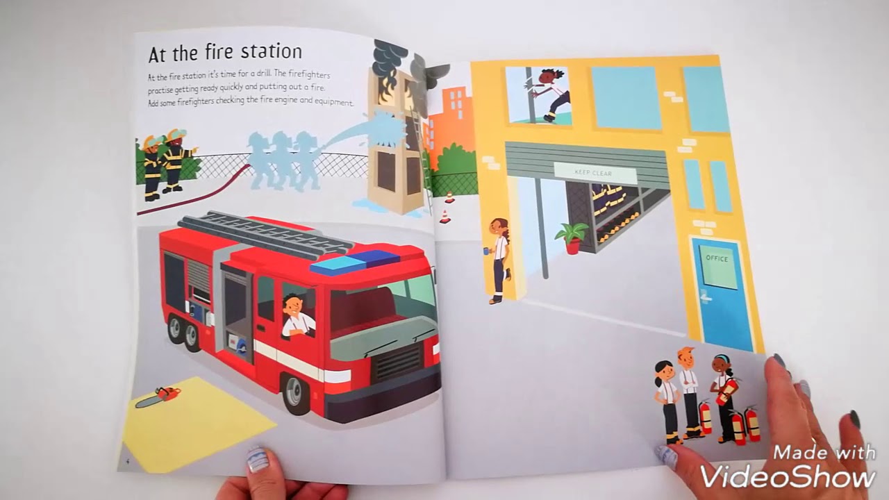 Jobs First sticker book - Usborne - YouTube
