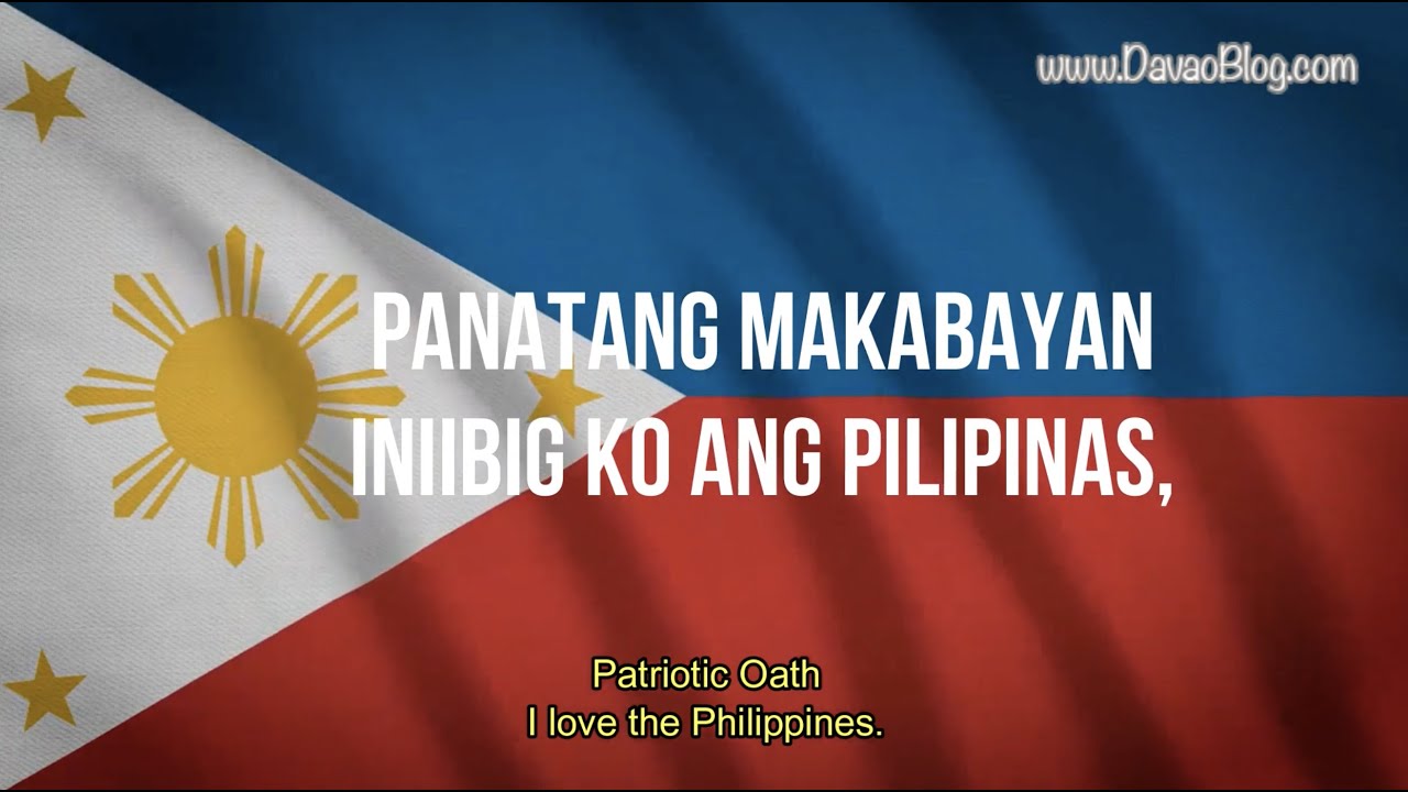PANATANG MAKABAYAN with English Translation by DavaoBlog.com - YouTube