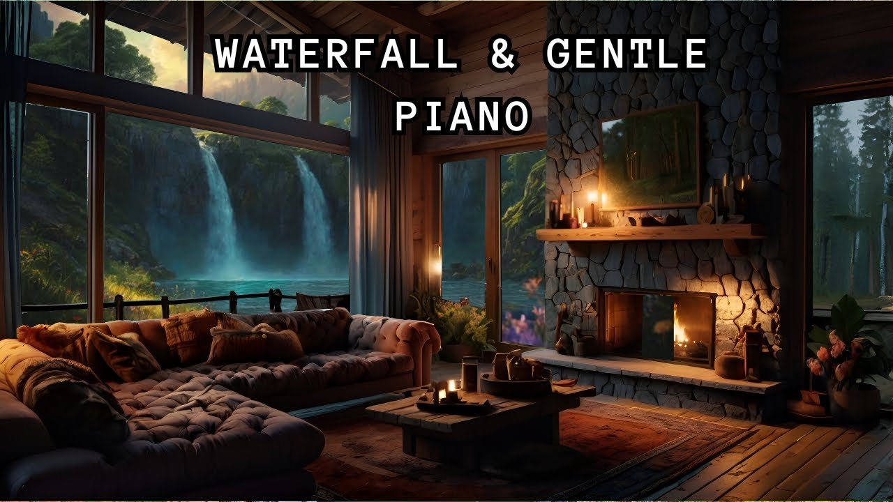 Beautiful Waterfall & Piano: 89% Enhanced Creativity and Inspiration ...