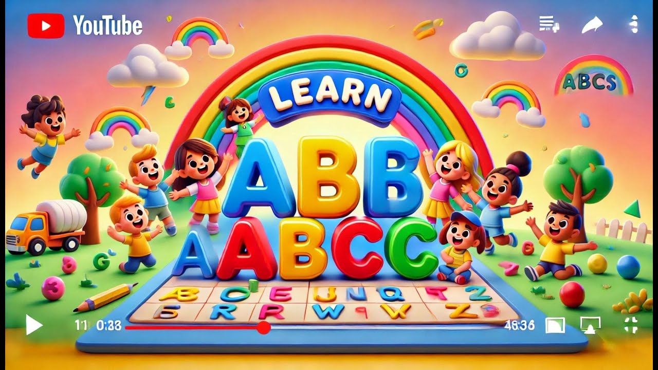 ABC Song for Kids | Learn the Alphabet with Fun Rhymes | Educational ...