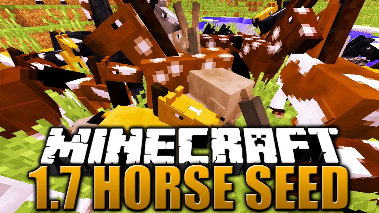 Minecraft 1.8 Seeds | HORSE SEED! - YouTube