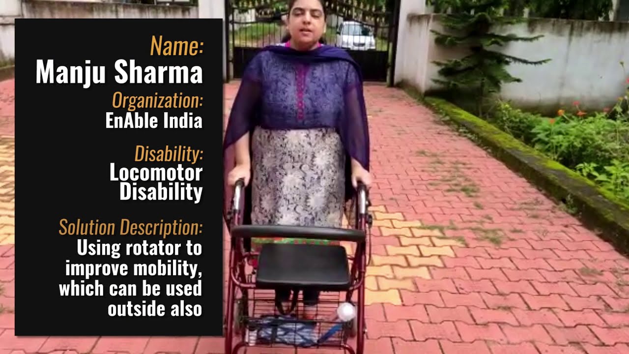 Using Rollator as an aid to walk, carry things & sit | Locomotor ...