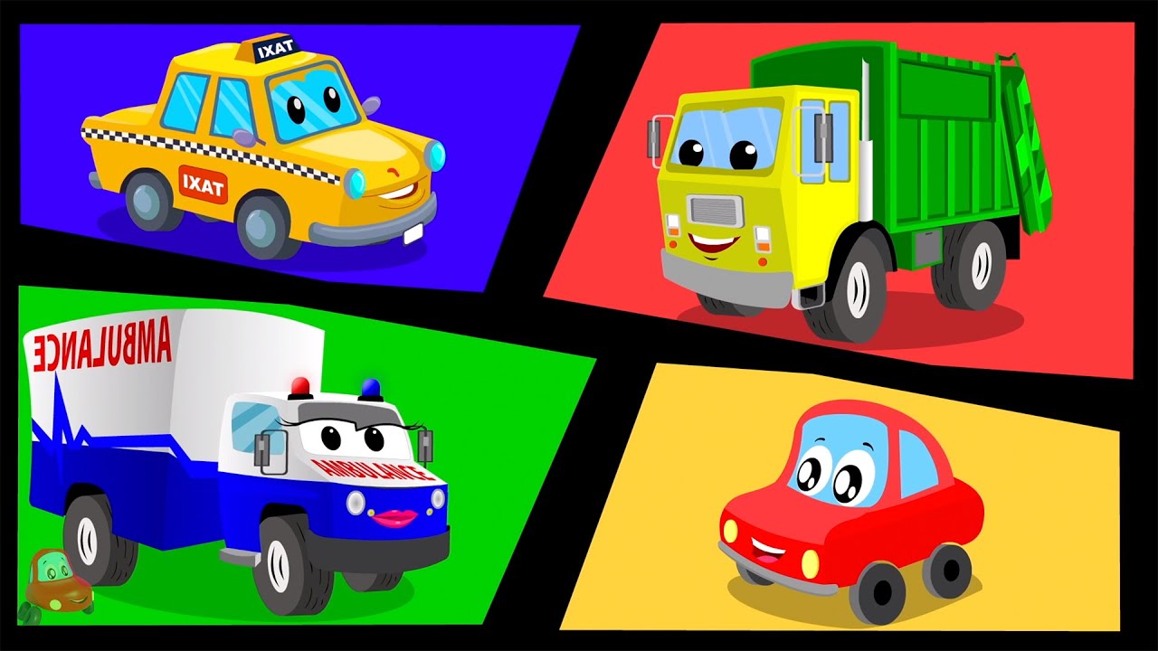 Street Vehicles Song for Kindergarten Kids by Little Red Car - YouTube