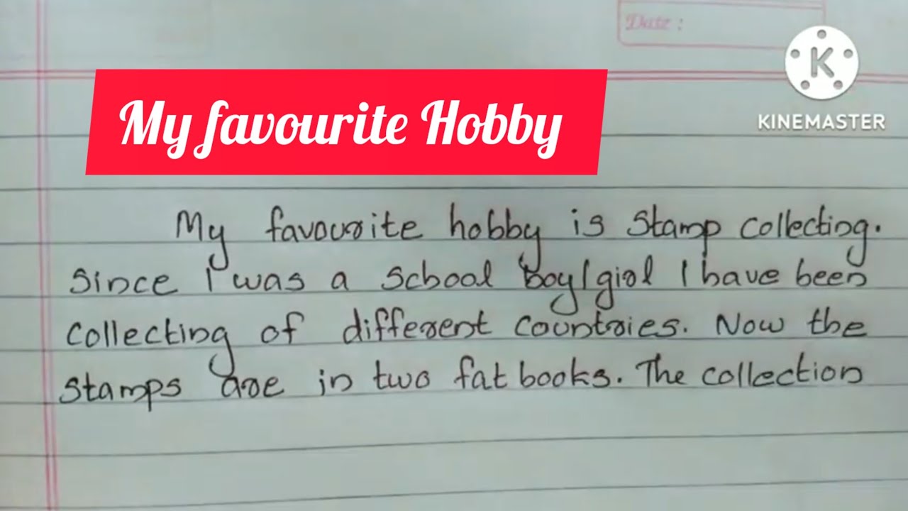 Essay on My favourite Hobby /English writing / Stamp collection. - YouTube