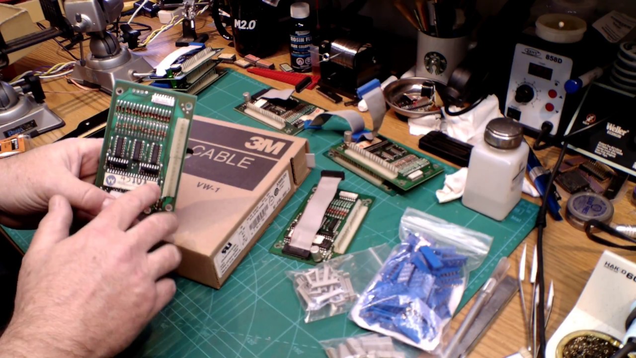 Williams Defender - Interface Board Rebuild - Teardown - Part 1 - YouTube