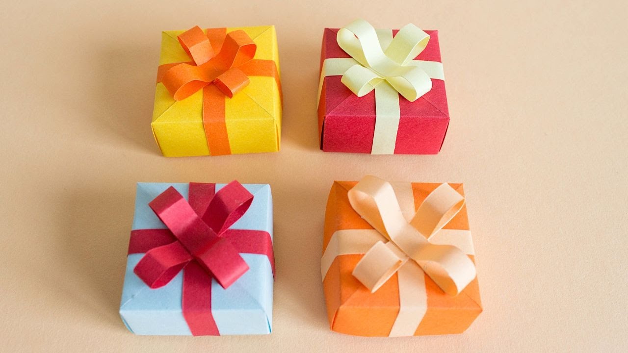 How to make a Classic Gift Box | Paper Gift Box Tutorial | Craft along ...