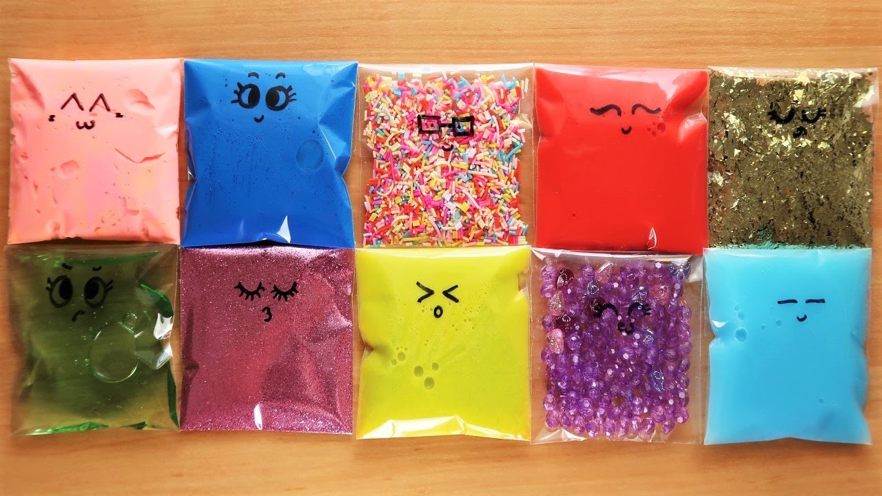 Making Slime With Funny Bags ! Satisfying Relaxing Slime Video ! Part 9 ...