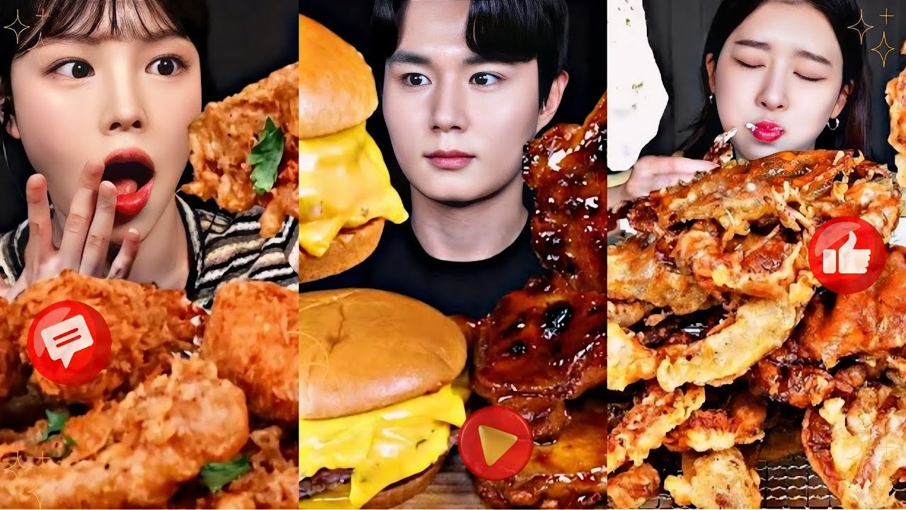 ASMR MUKBANG Best Satisfying Meal | Try Not To Get Hungry Challenge ...